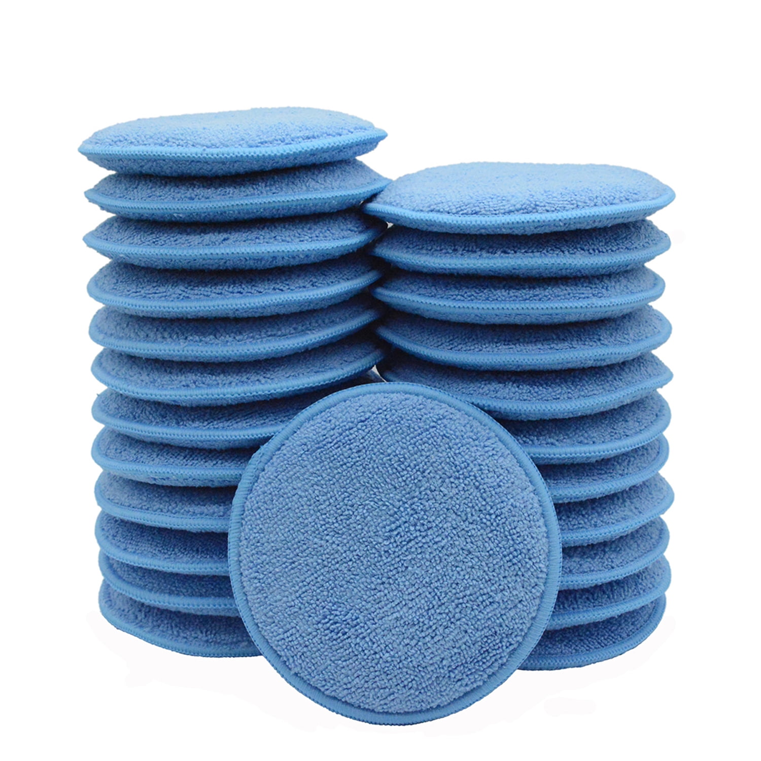 CarCarez Microfiber Applicator Pads, 24-Pack, Durable Wax and Polish ...