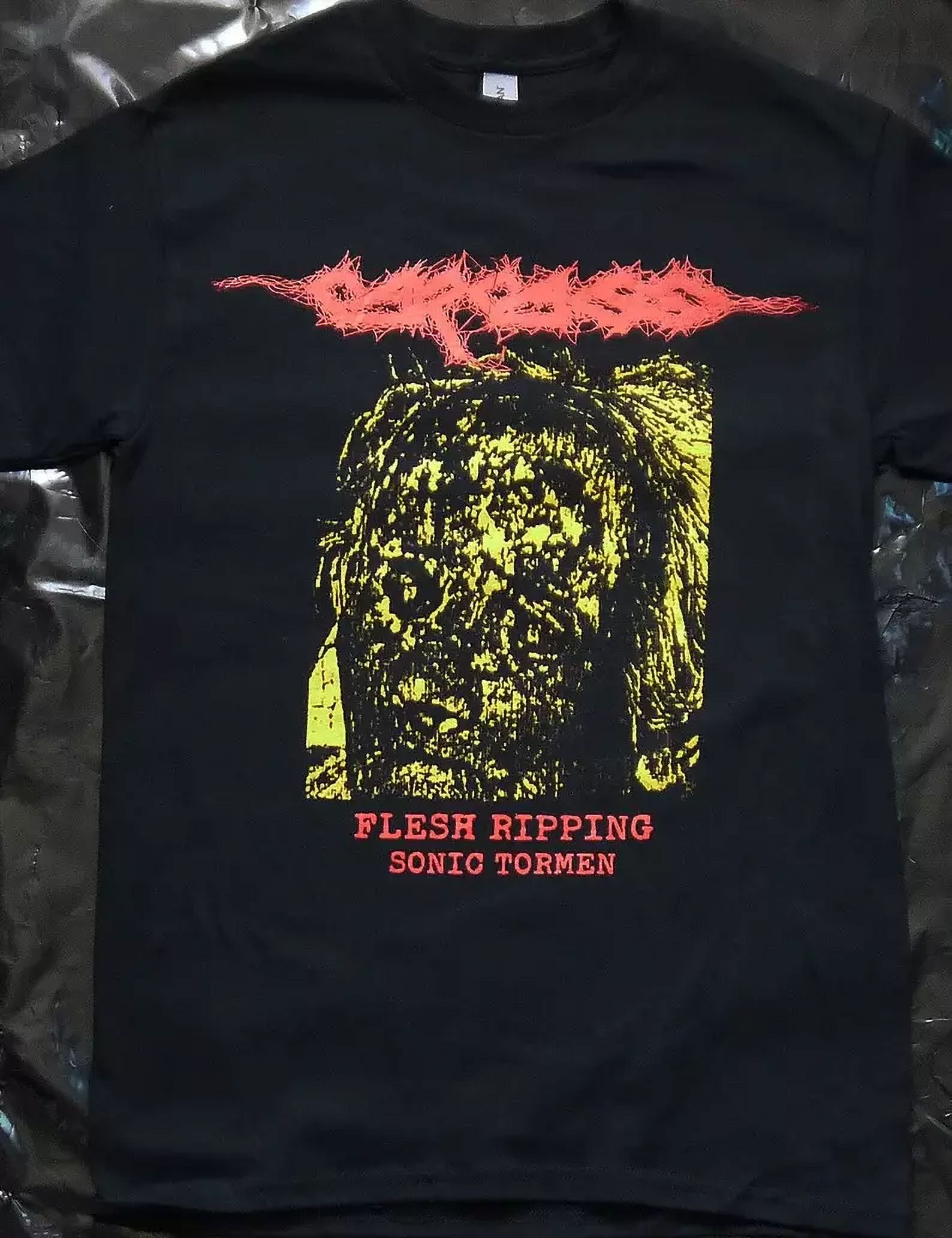 Carcass - Flesh Ripping Sonic Torment T-ShirtChristmas Gift Shirt ...