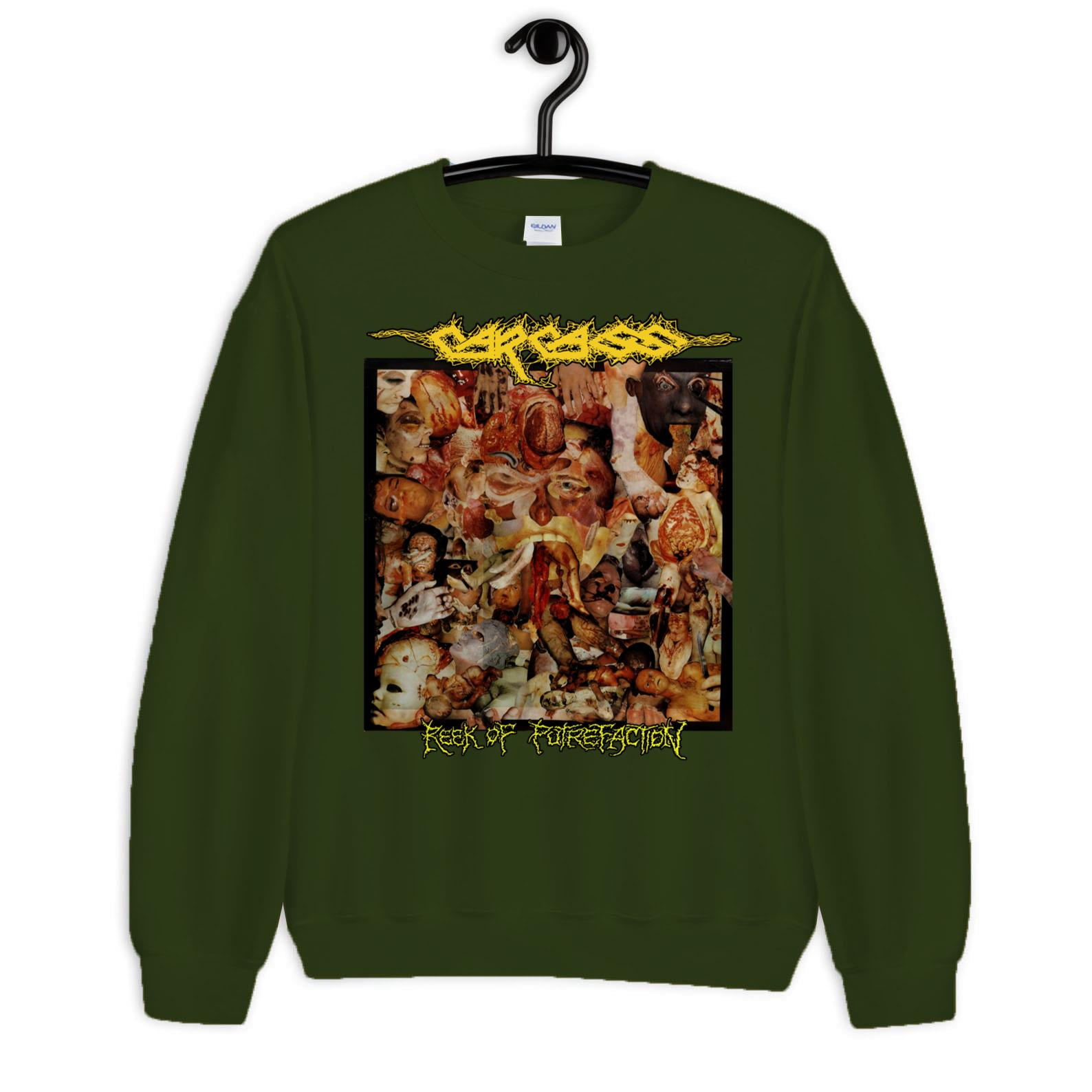 Carcass T Shirt Reek of Putrefaction British Vintage Music Metal Black ...