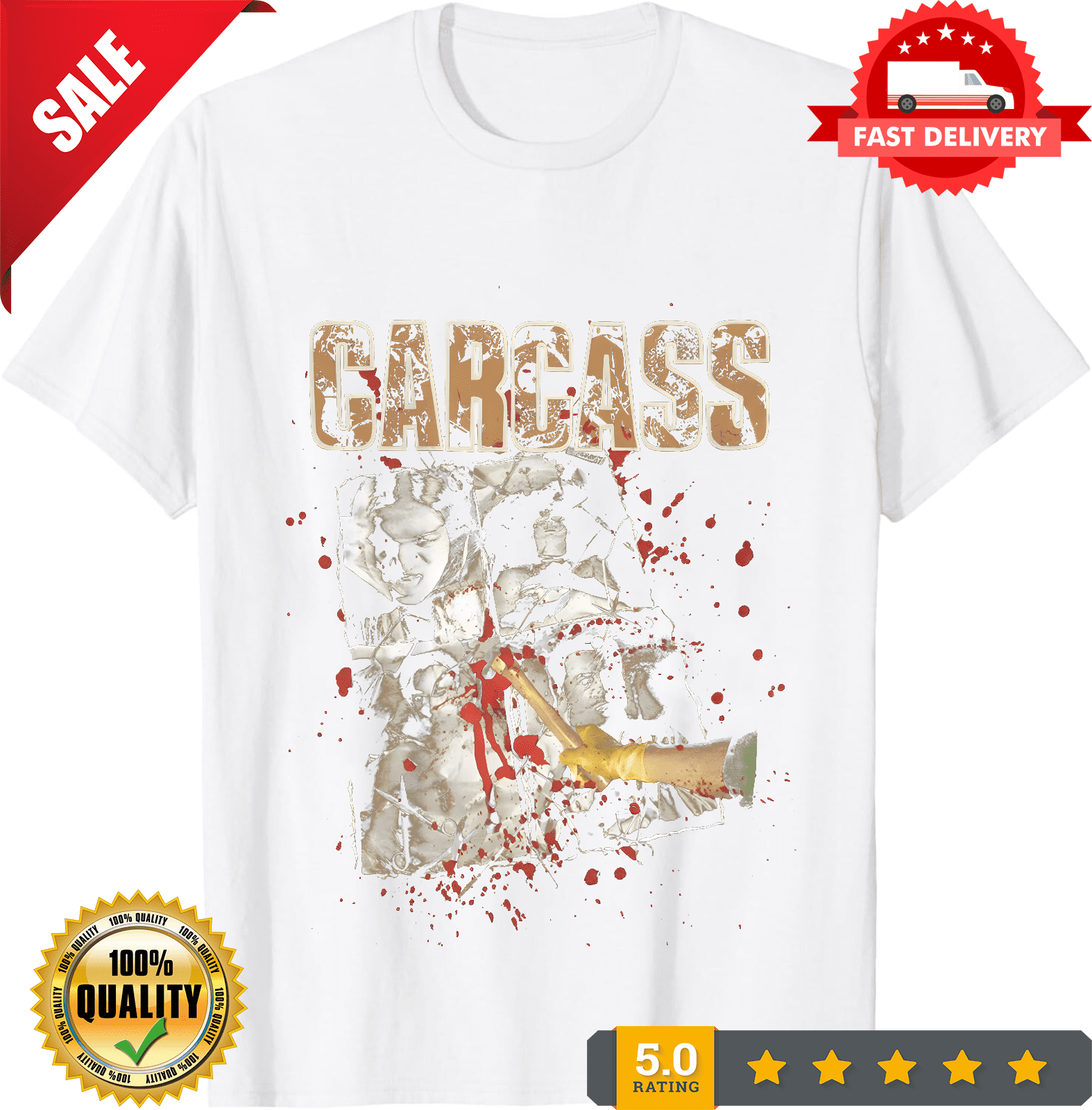 Carcass band poster black T-shirt Unisex Tee All sizes S to 5Xl 2F230 ...
