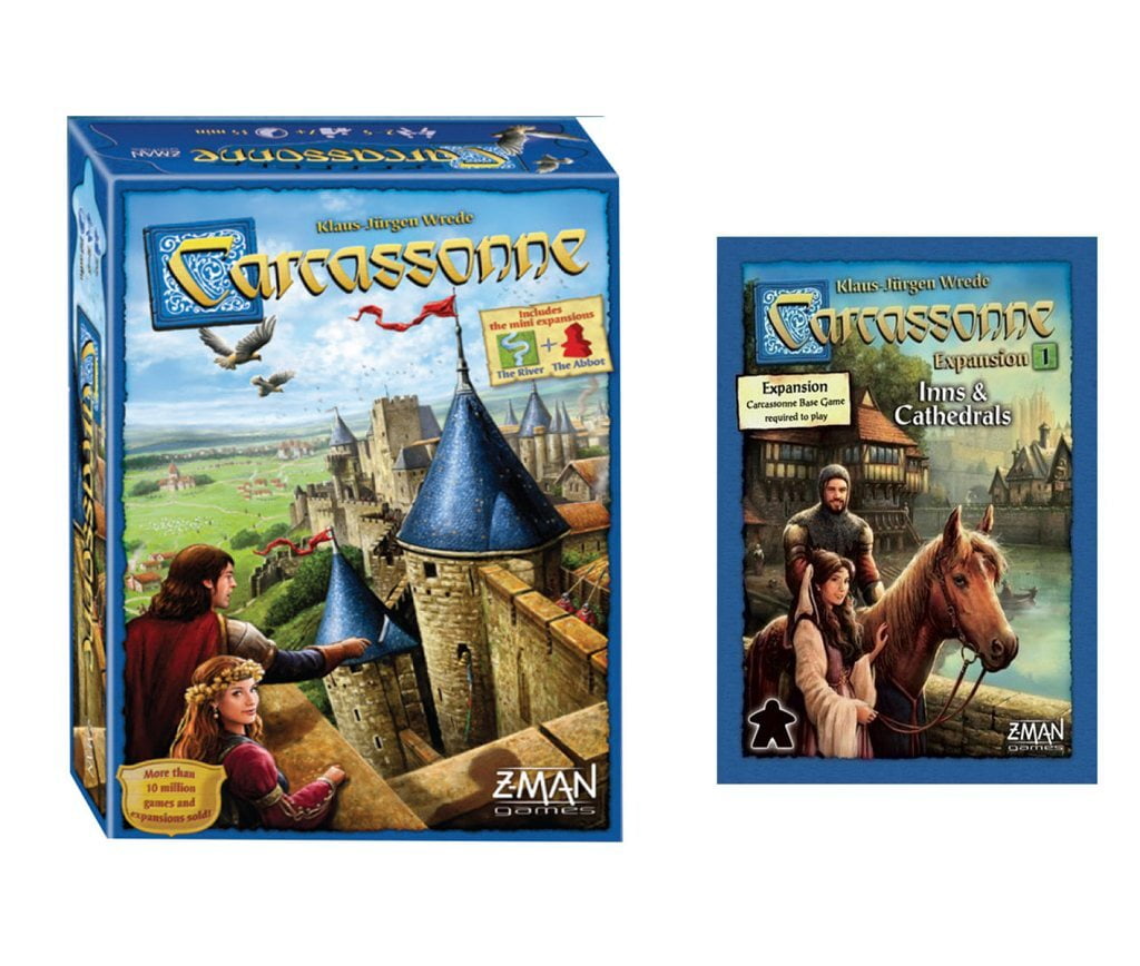Carcassonne Bundle - Basic set with Inns and Cathedrals expansion ...