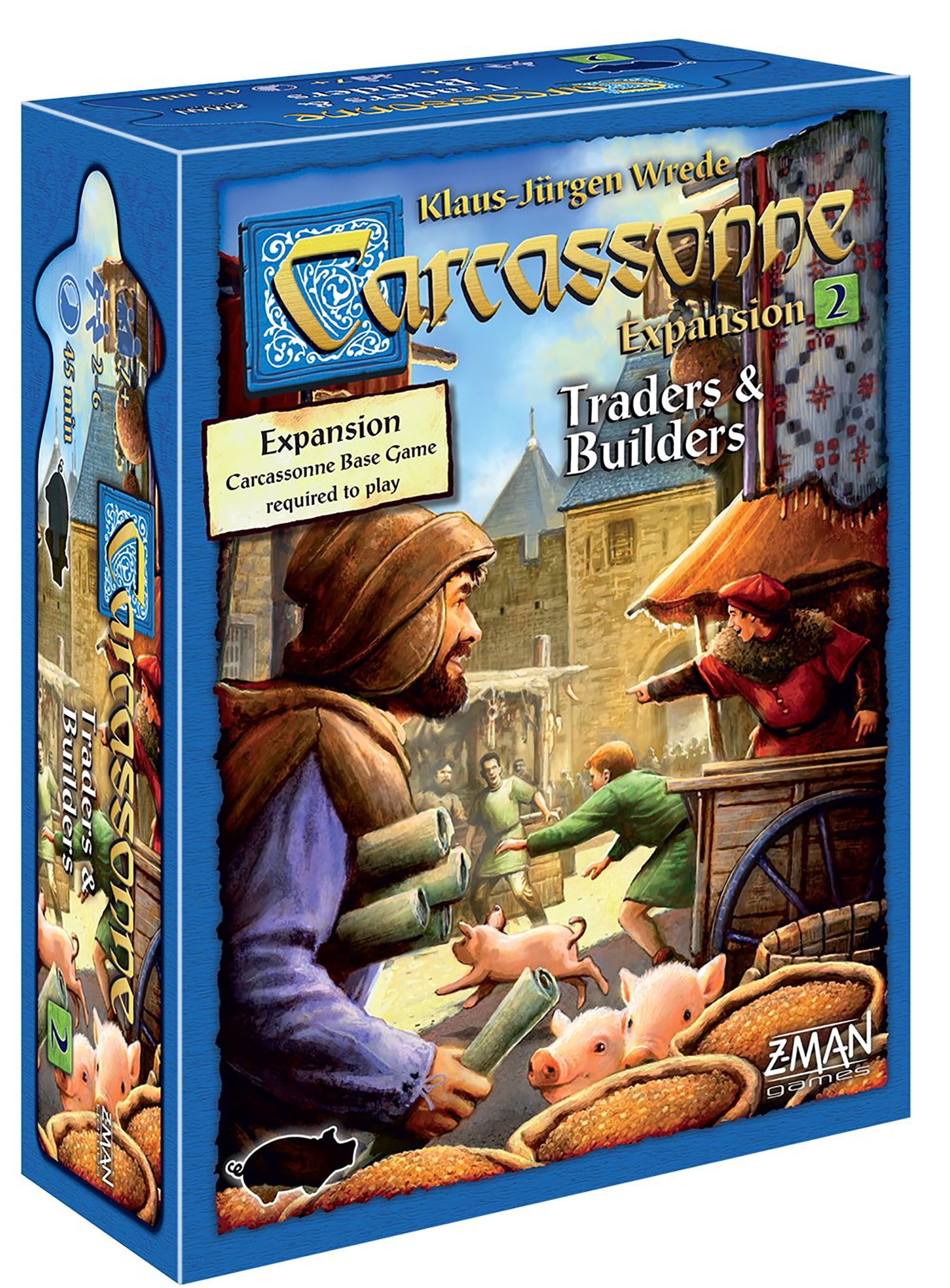 Carcassonne Family Strategy Board Game: Traders & Builders Expansion for Ages 7+, from Asmodee ...