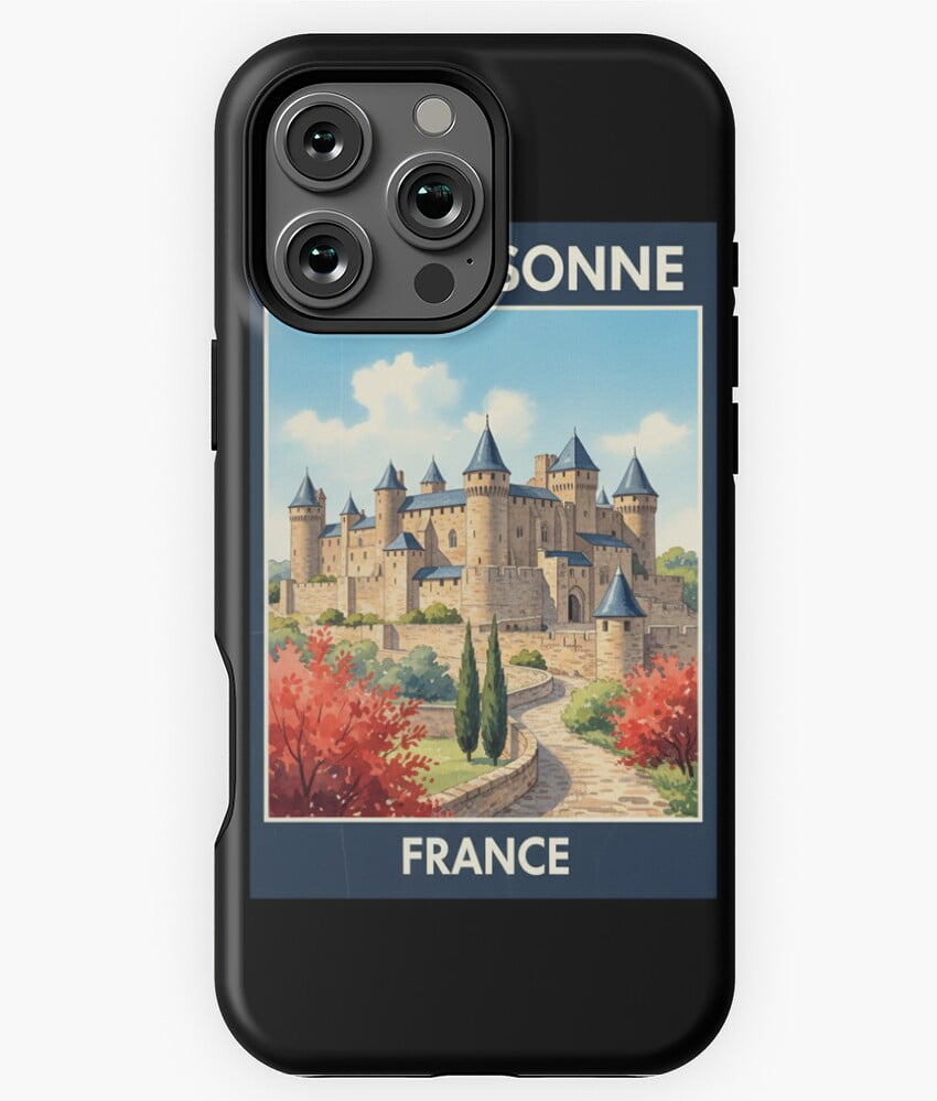 Carcassonne France Travel Board Game Phone Case for iPhone 16 15 14 13 ...