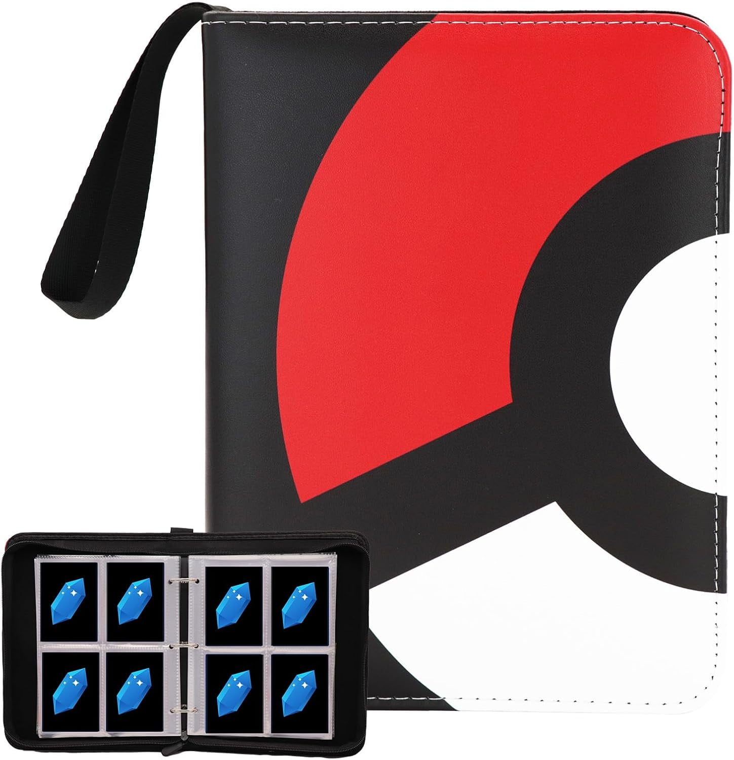 Card Binder 4-Pocket, 400 Pockets Fashion Design Trading Card Holder ...