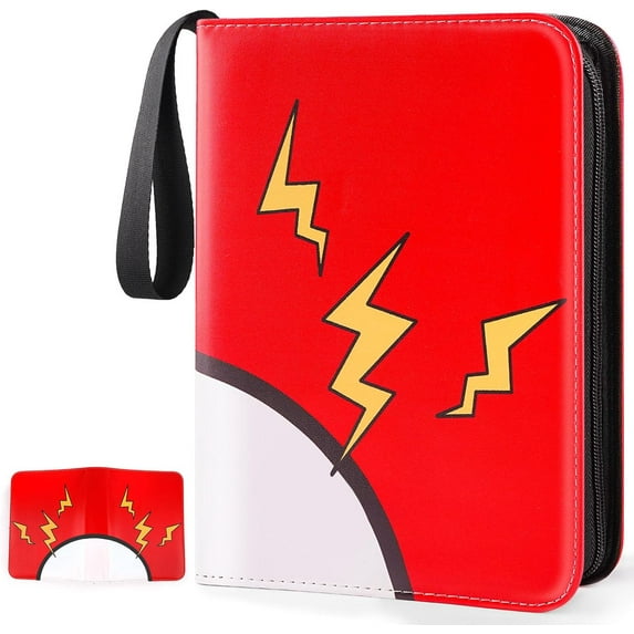 Card Binder 4-Pockets, 400 Pockets Card Holder with 50 Removable ...