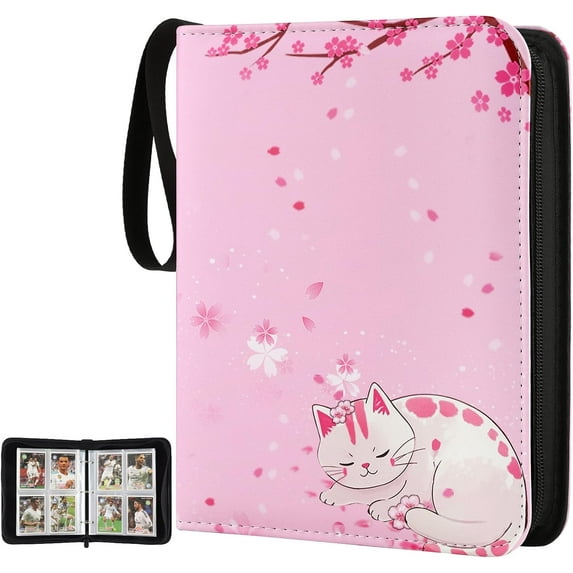 Card Binder 4-pocket,400 Pockets Trading Card Holder Album Book Case ...
