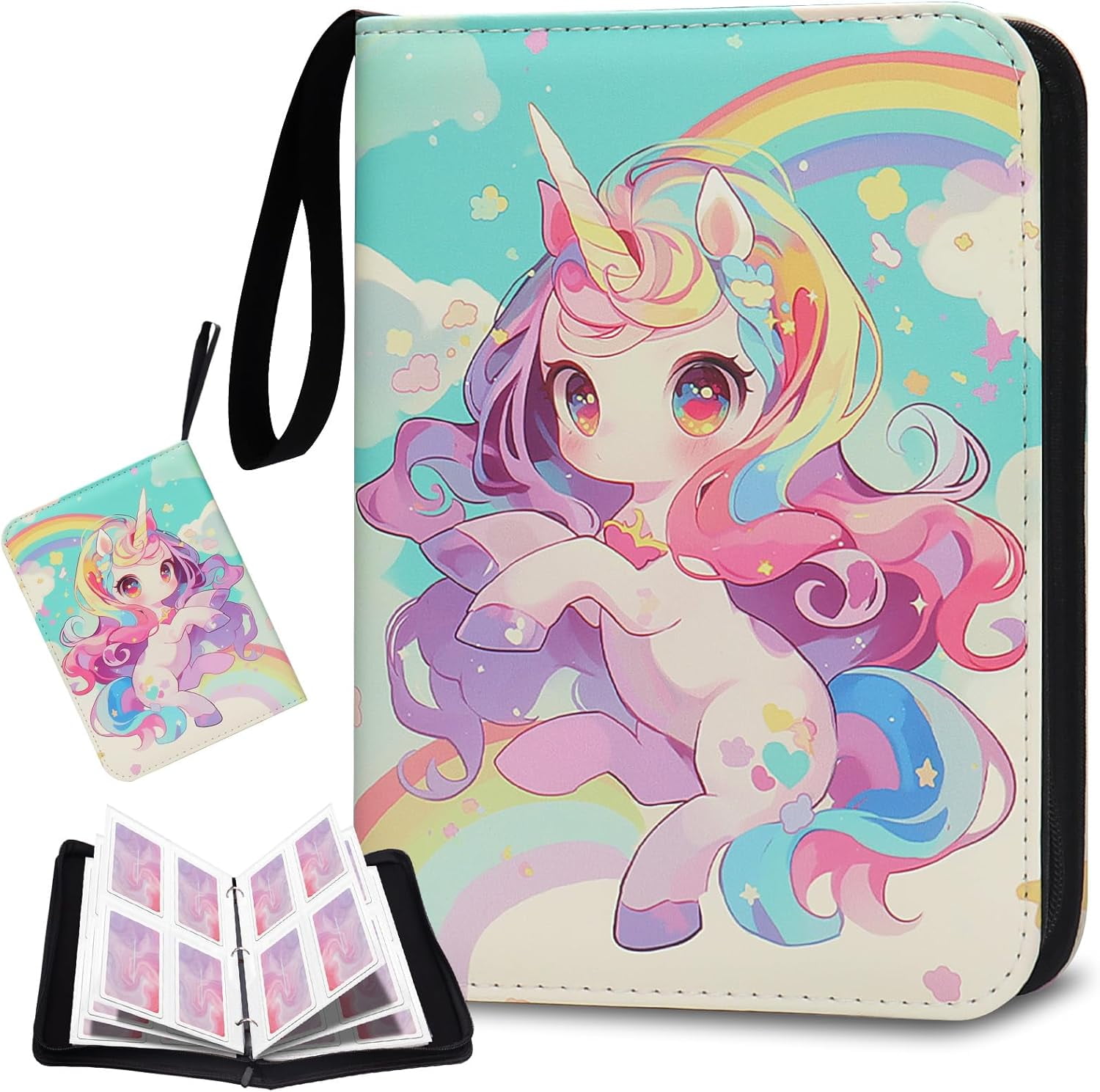 Card Binder 400 Pockets, Trading Card Binder for Yoto 4-Pockets ...