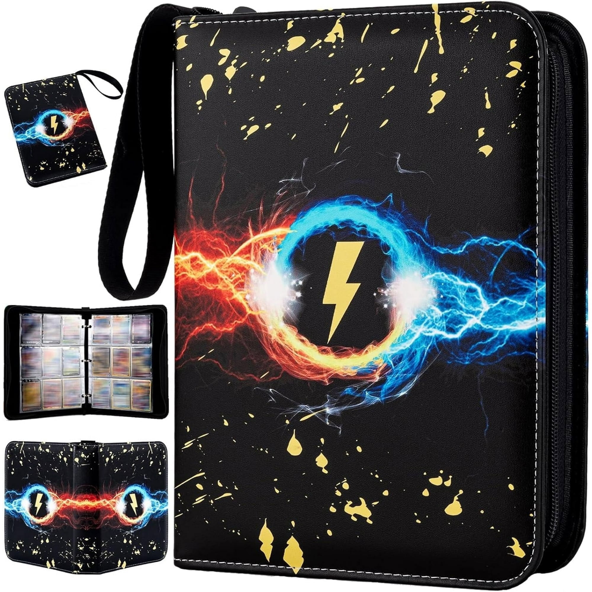 Card Binder 9-Pocket,900 Pockets Card Holder Album with 50 Removable ...