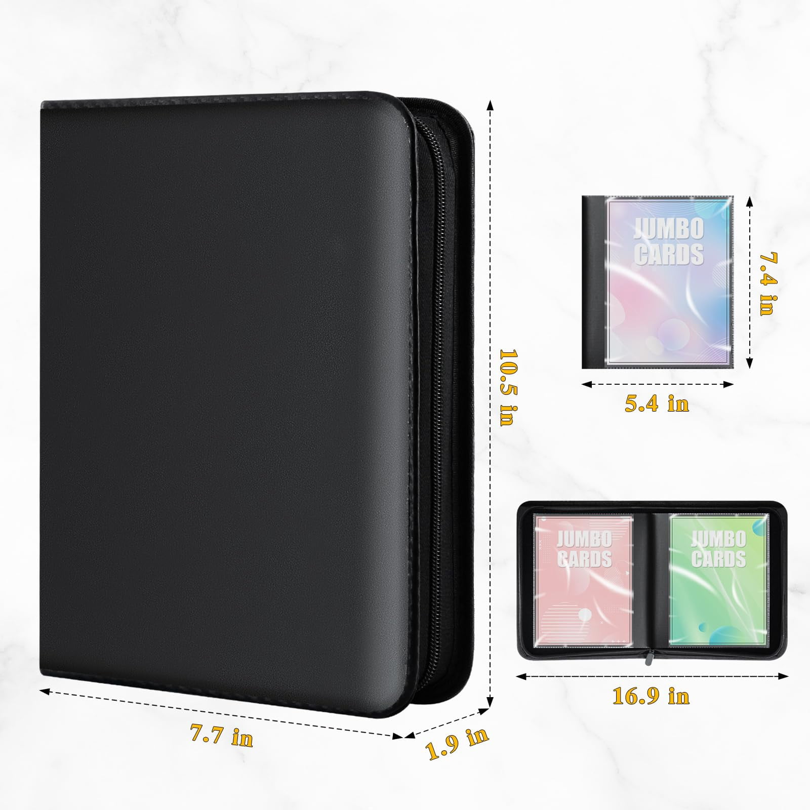 Card Binder For Pkm - Pu Leather Ringless Collection With 60 Pockets 5. ...