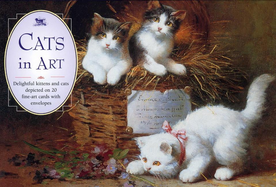 Card Box of 20 Notecards and Envelopes: Cats in Art : A Delightful Pack ...