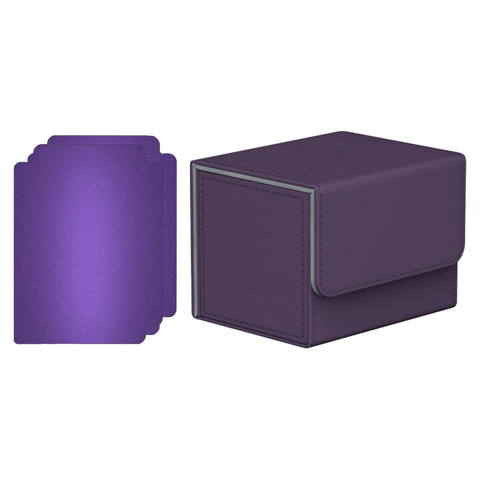 Card Deck Box Collectible Cards Container PU Leather Card Deck Storage ...