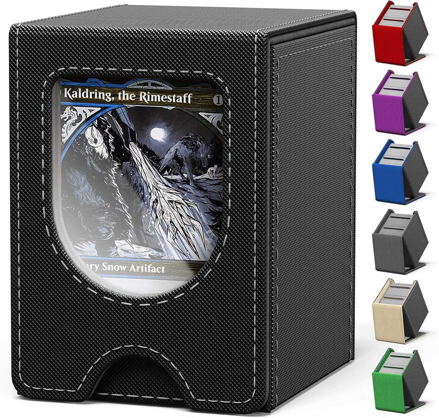 Card Deck Box for MTG Commander, Case Holds 100+ Double-Sleeved Cards ...