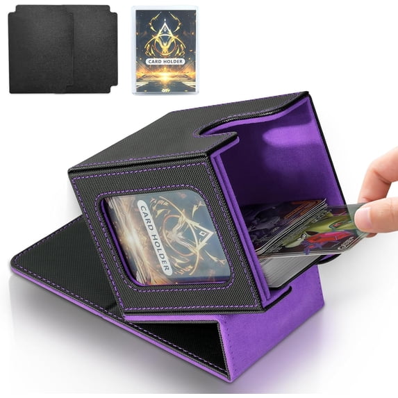 Card Deck Box for MTG Commander, Magnetic Card Display Case, TCG Card ...