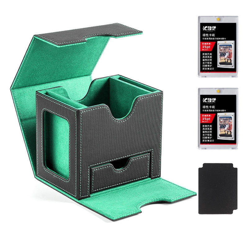 Card Deck Storage Box TCG Board Games magic Commander deck box mtg Card ...
