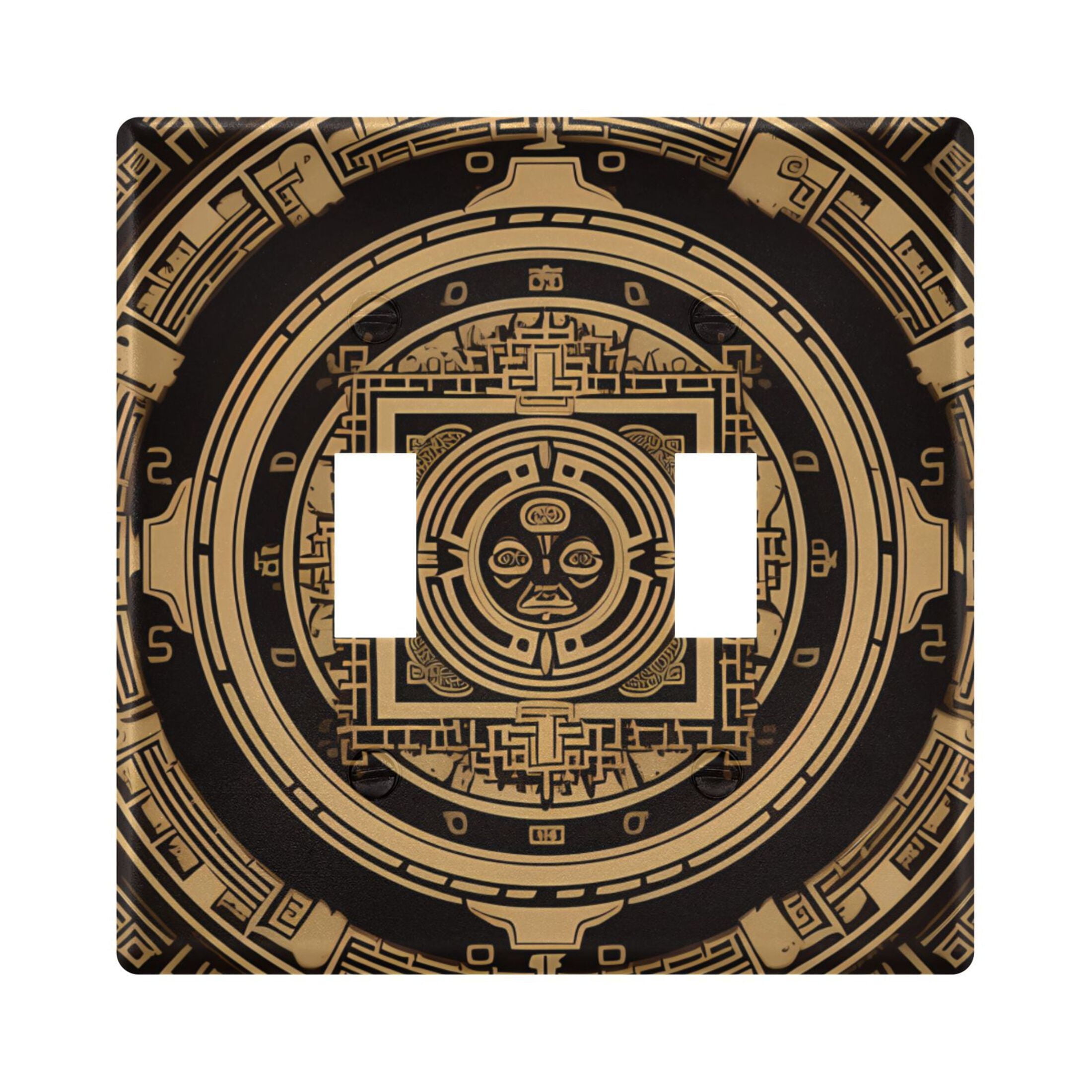 Card Design Ancient Symbol Light Switch Plate Covers 2 Gang Wall Plate ...