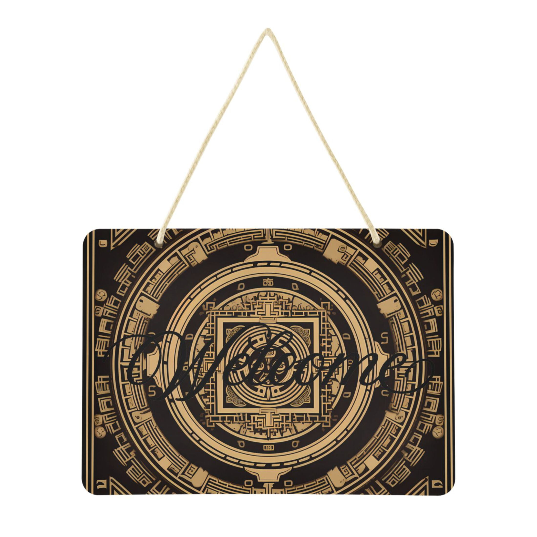 Card Design Ancient Symbol Welcome Sign Front Door PVC 14x10 inch ...