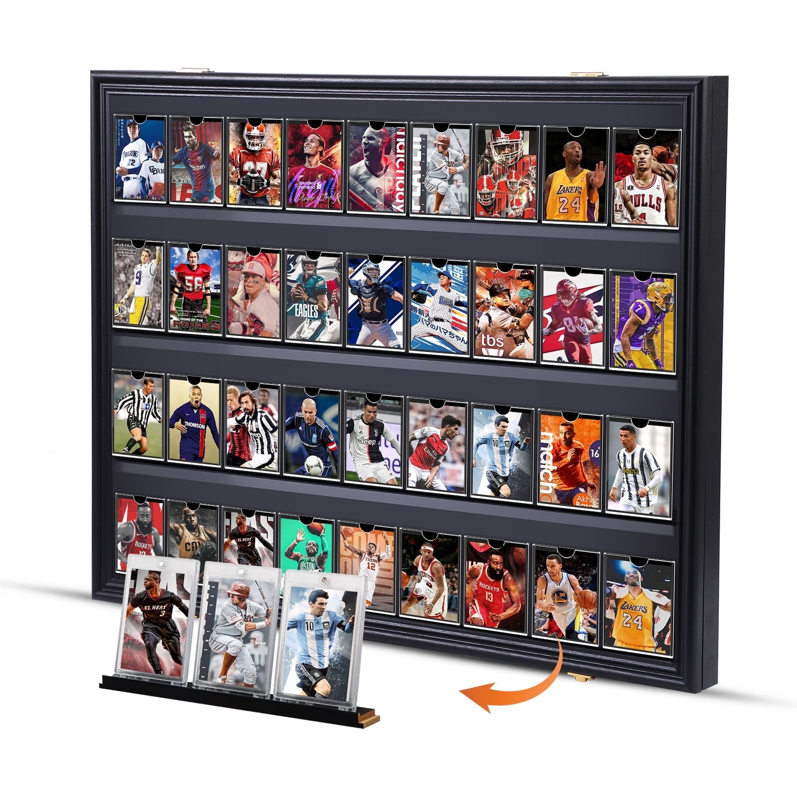 Card Display Case, Graded Sports Card Display for Basketball Football ...