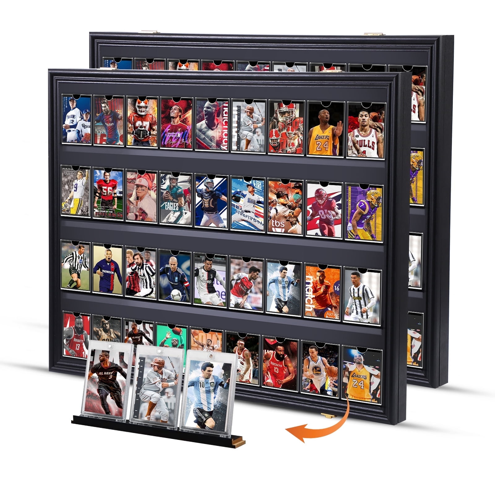 Card Display Case, Graded Sports Card Display for Basketball Football ...