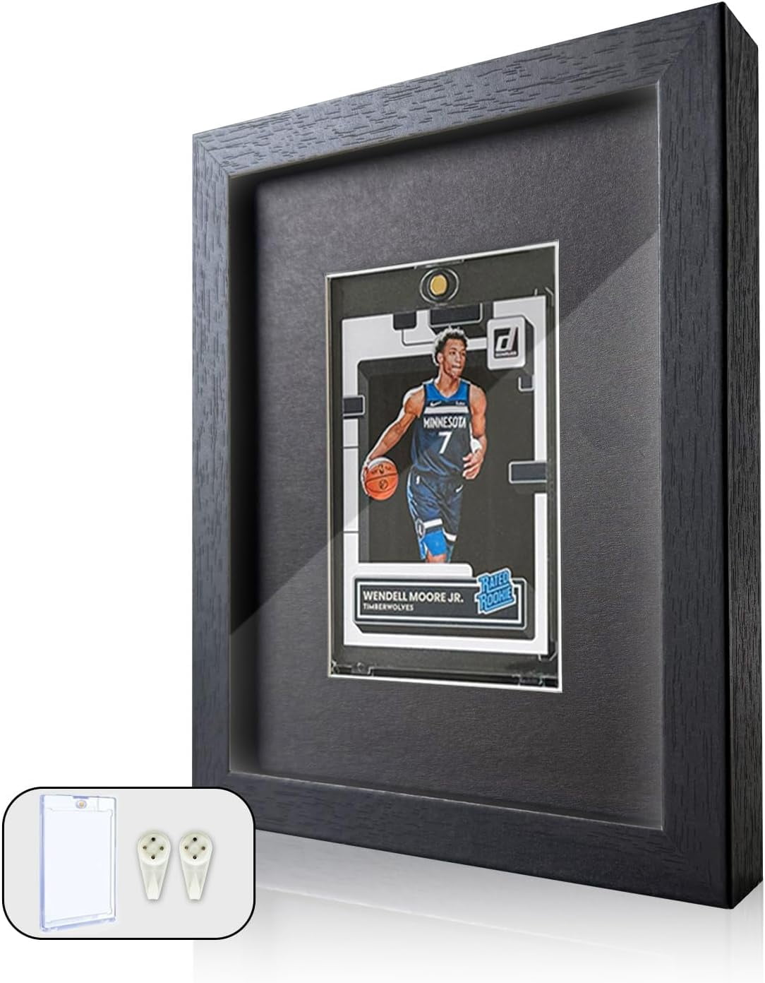 Card Display Frame with Tempered Glass, Wall Mount or Tabletop Trading ...