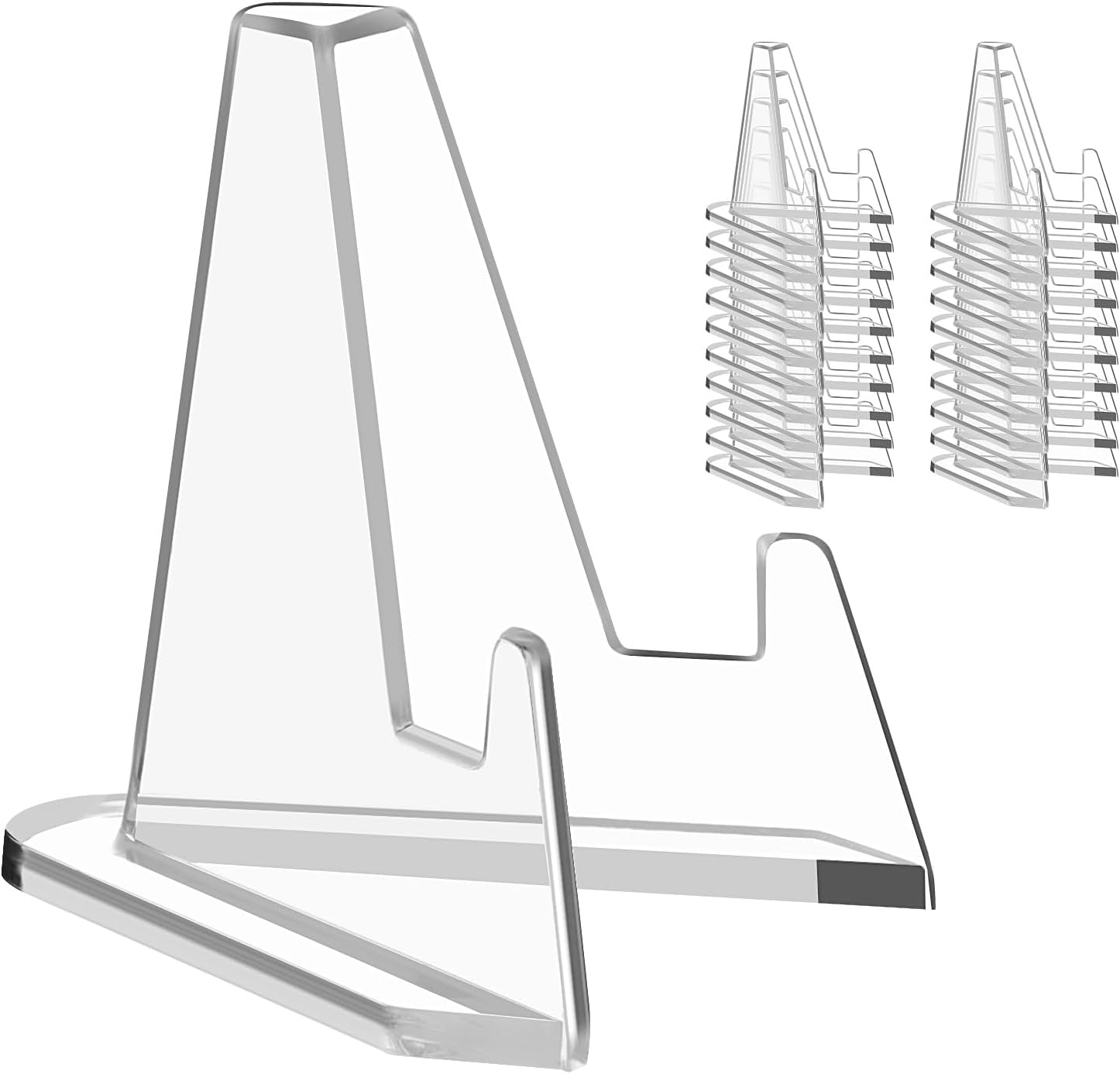 Card Display Stand, 20 Pack Small Easel Stand, Acrylic Picture Holder ...