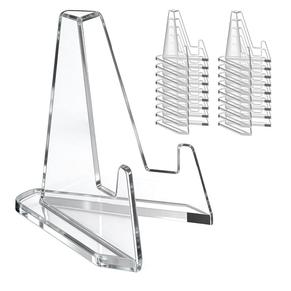 Card Display Stand 20-Pack: Trading Card Holder Acrylic Mini Easel ...