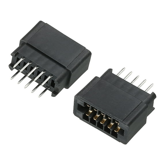 Card Edge Connector Black Socket Straight Connection 10 Pin 2.54mm ...