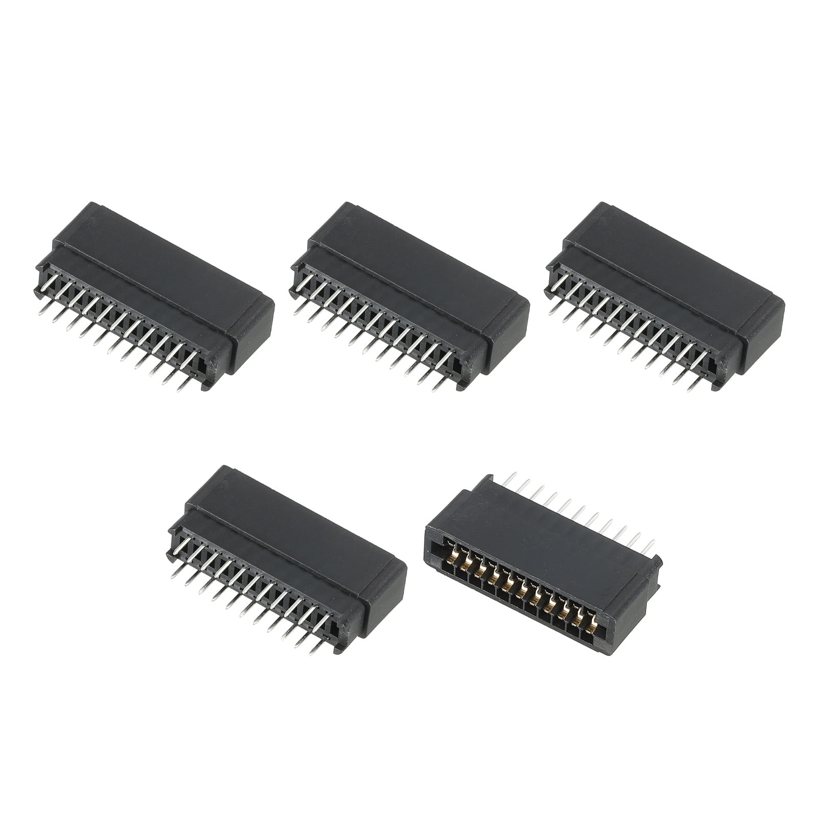 Card Edge Connector Black Socket Straight Connection 22 Pin 2.54mm ...