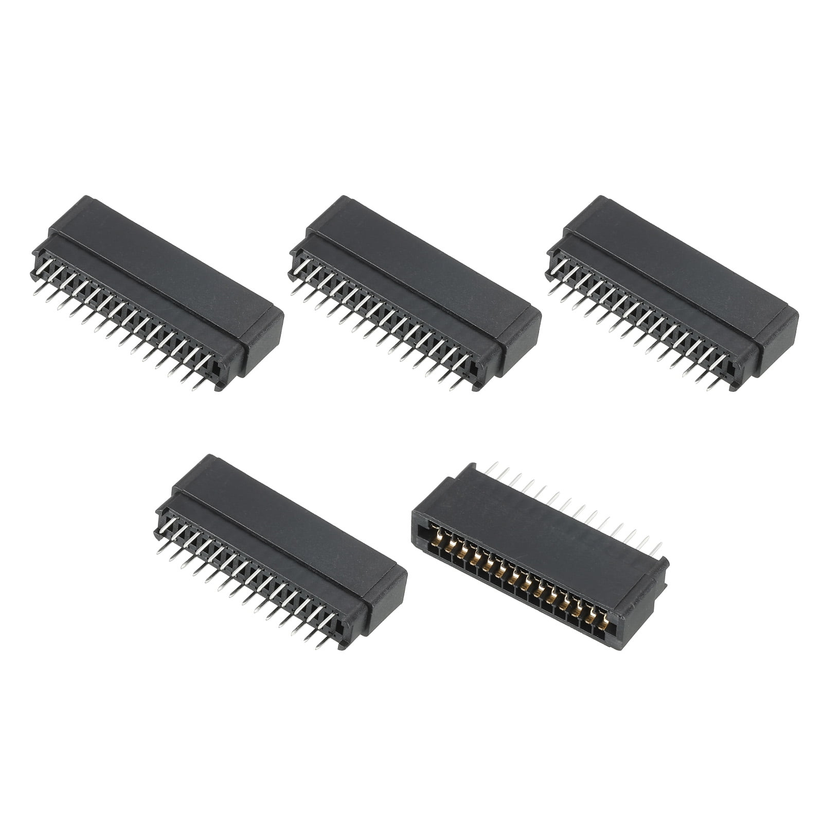 Card Edge Connector Black Socket Straight Connection 28 Pin 2.54mm ...