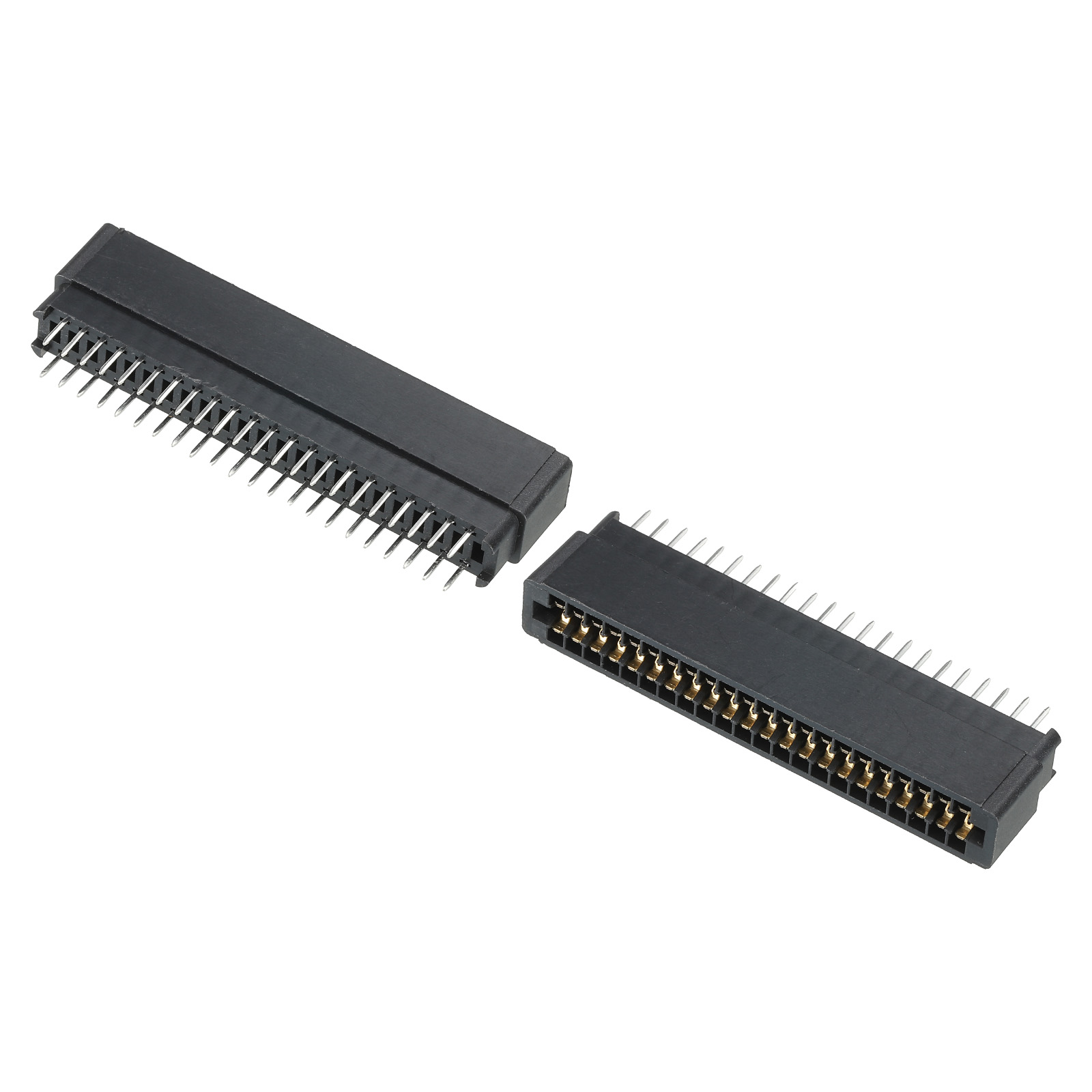 Card Edge Connector Black Socket Straight Connection 44 Pin 2.54mm ...