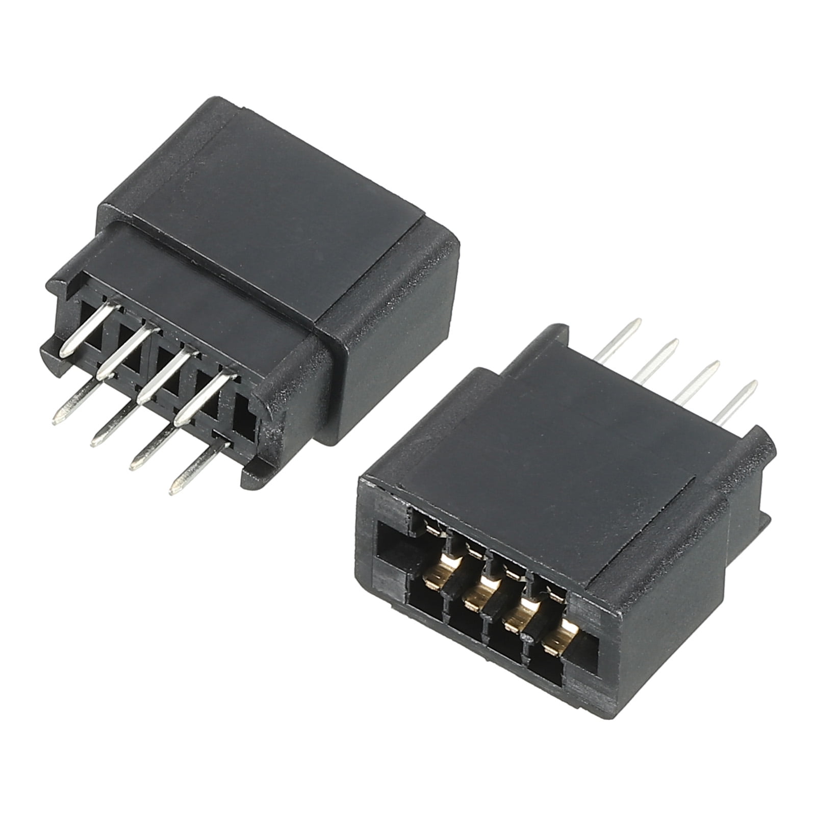 Card Edge Connector Black Socket Straight Connection 8 Pin 2.54mm Pitch ...