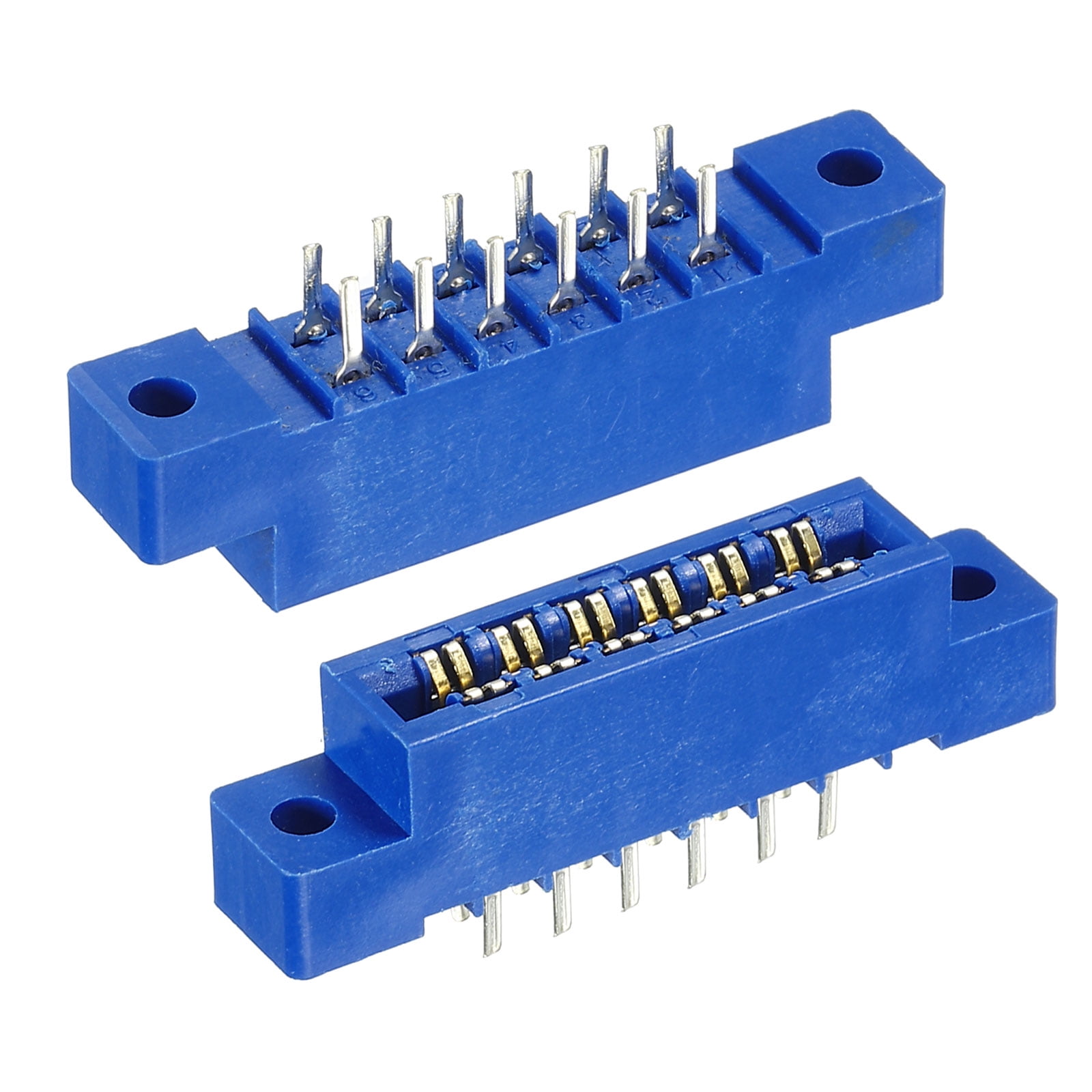 Card Edge Connector Blue Socket 12 Pin 3.96mm Pitch for Printed PCB ...