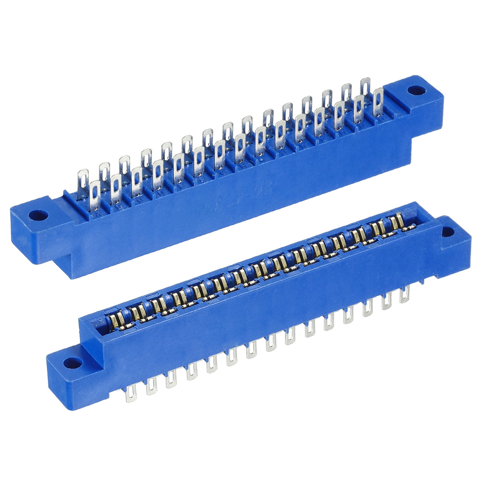Card Edge Connector Blue Socket 30 Pin Solder Eyelet 3.96mm Pitch for ...