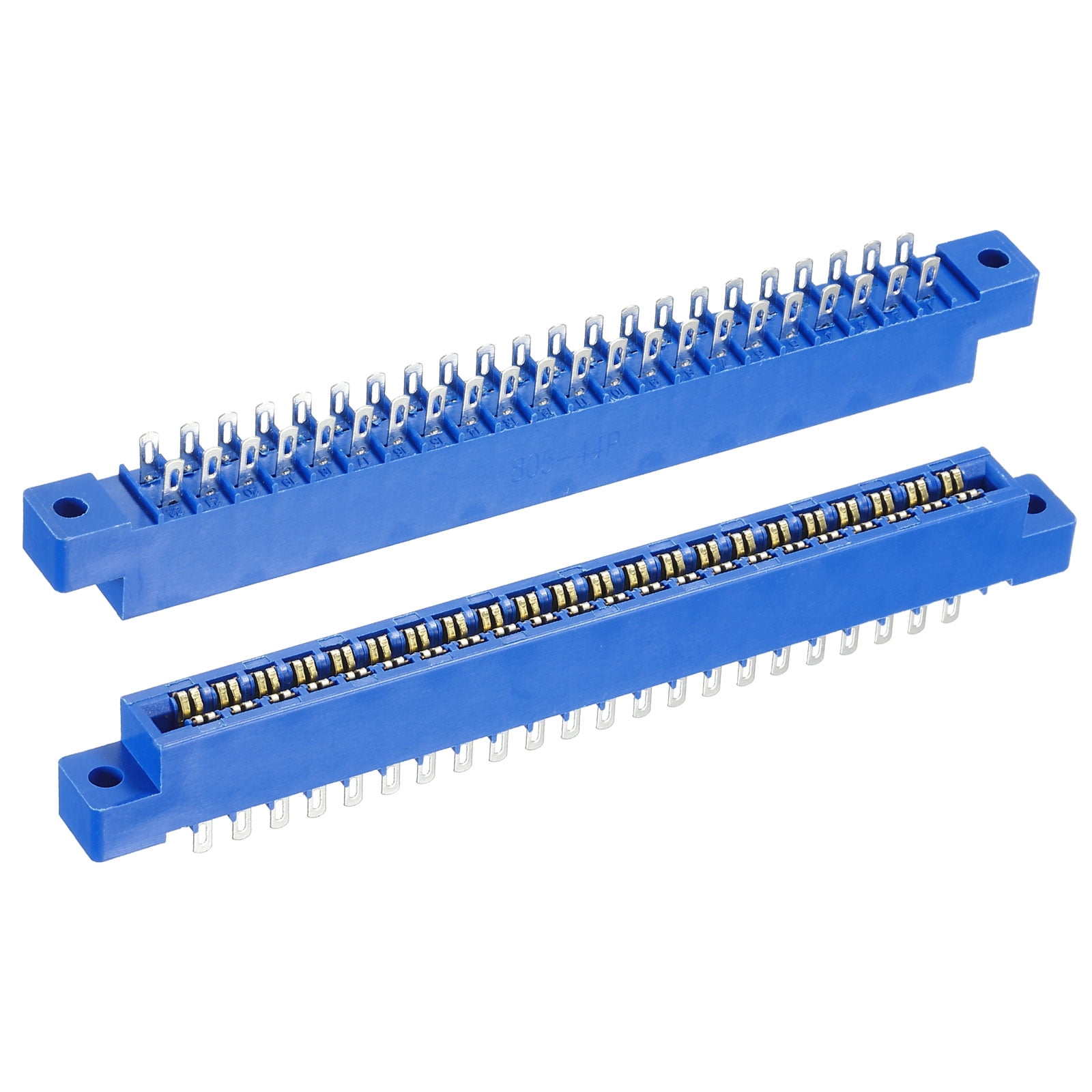 Card Edge Connector Blue Socket 44 Pin Solder Eyelet 3.96mm Pitch for ...