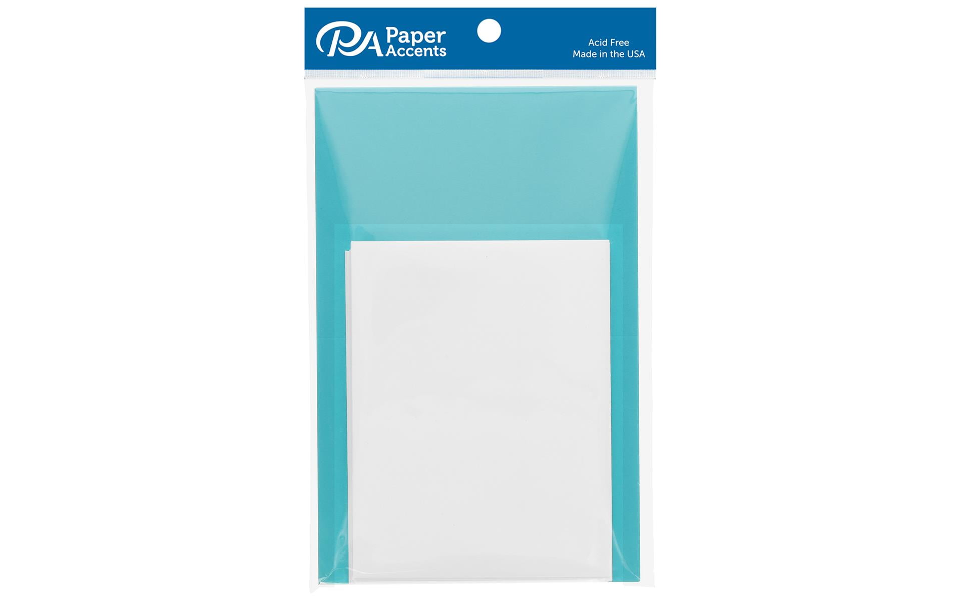 Card & Env 4.25x5.5 10pc Sea Blue - Walmart.com