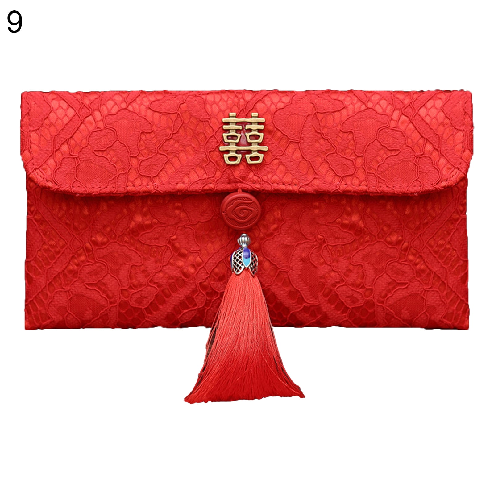 Card Envelopes Gift Wrap Bags Red Lucky Money Pockets for New Year ...