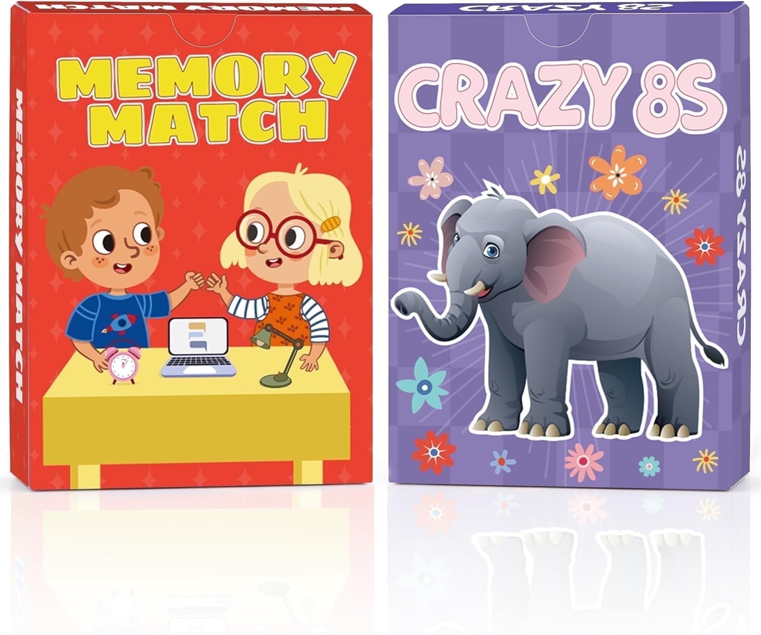 Neasyth Kids Card Games Set, 2 Decks, Include Slap Jack and War, Gift ...