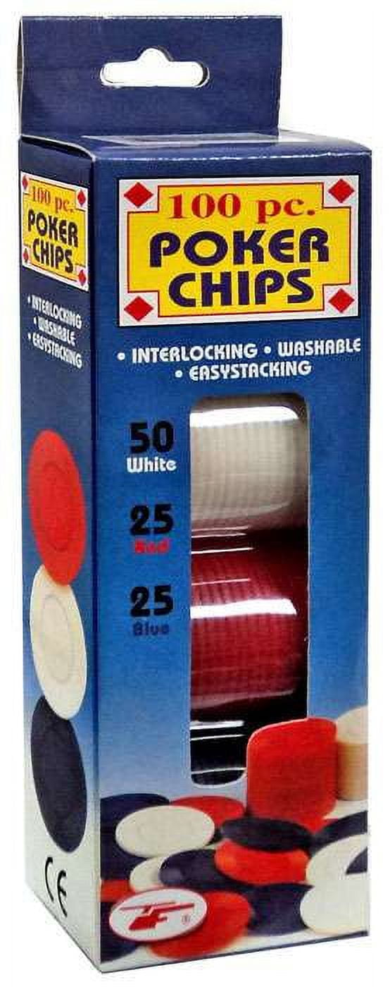 Card Games 100 piece Poker Chip Set - Walmart.com