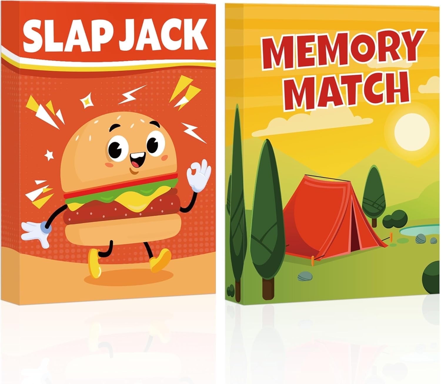 Neasyth Kids Card Games Set, 2 Decks, Include Slap Jack and Memory ...