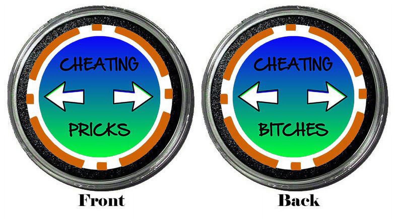 Card Guard - Cheaters Arrow ~ Funny Protector Holdem Poker Chip / Card ...