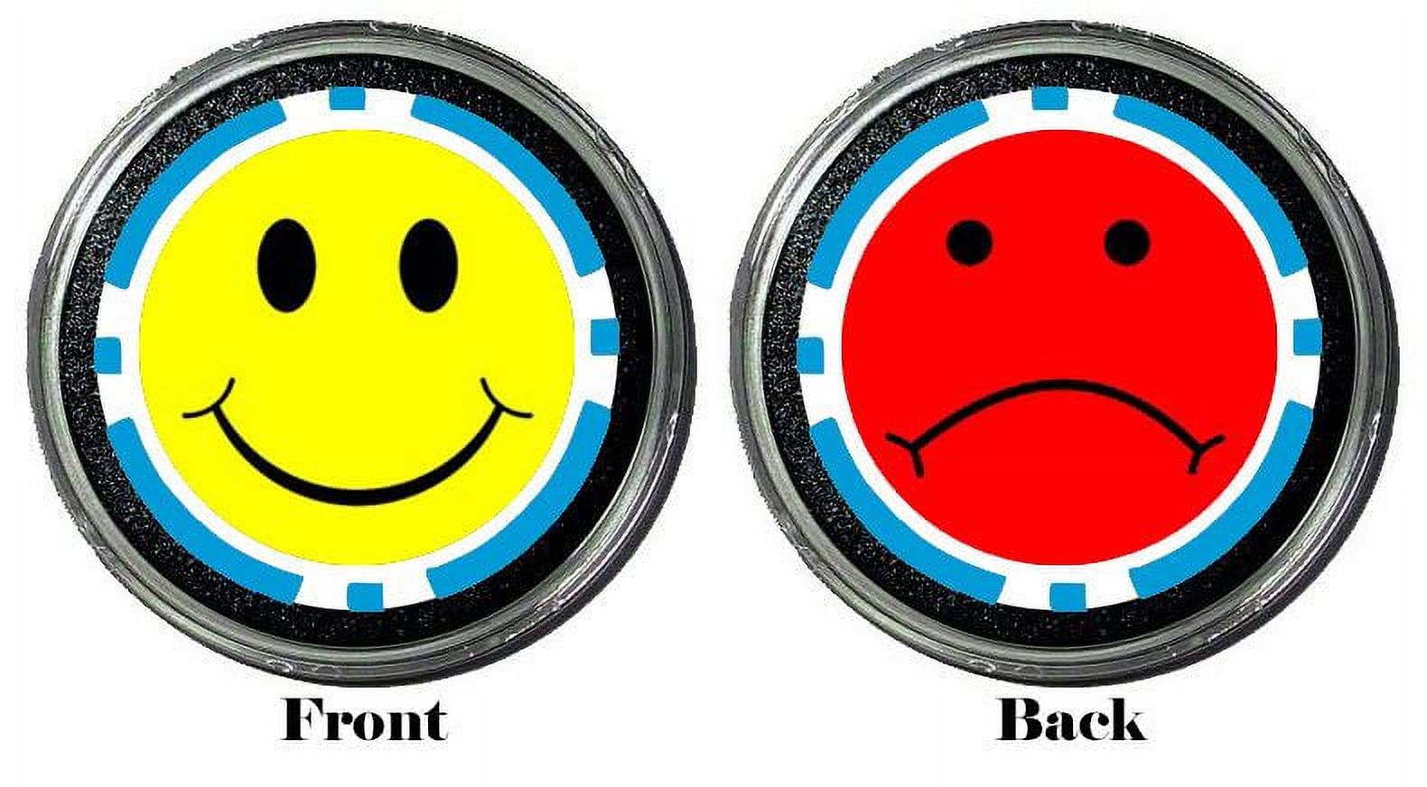 Card Guard - Happy / Sad Face Protector Holdem Poker Chip / Card Cover ...