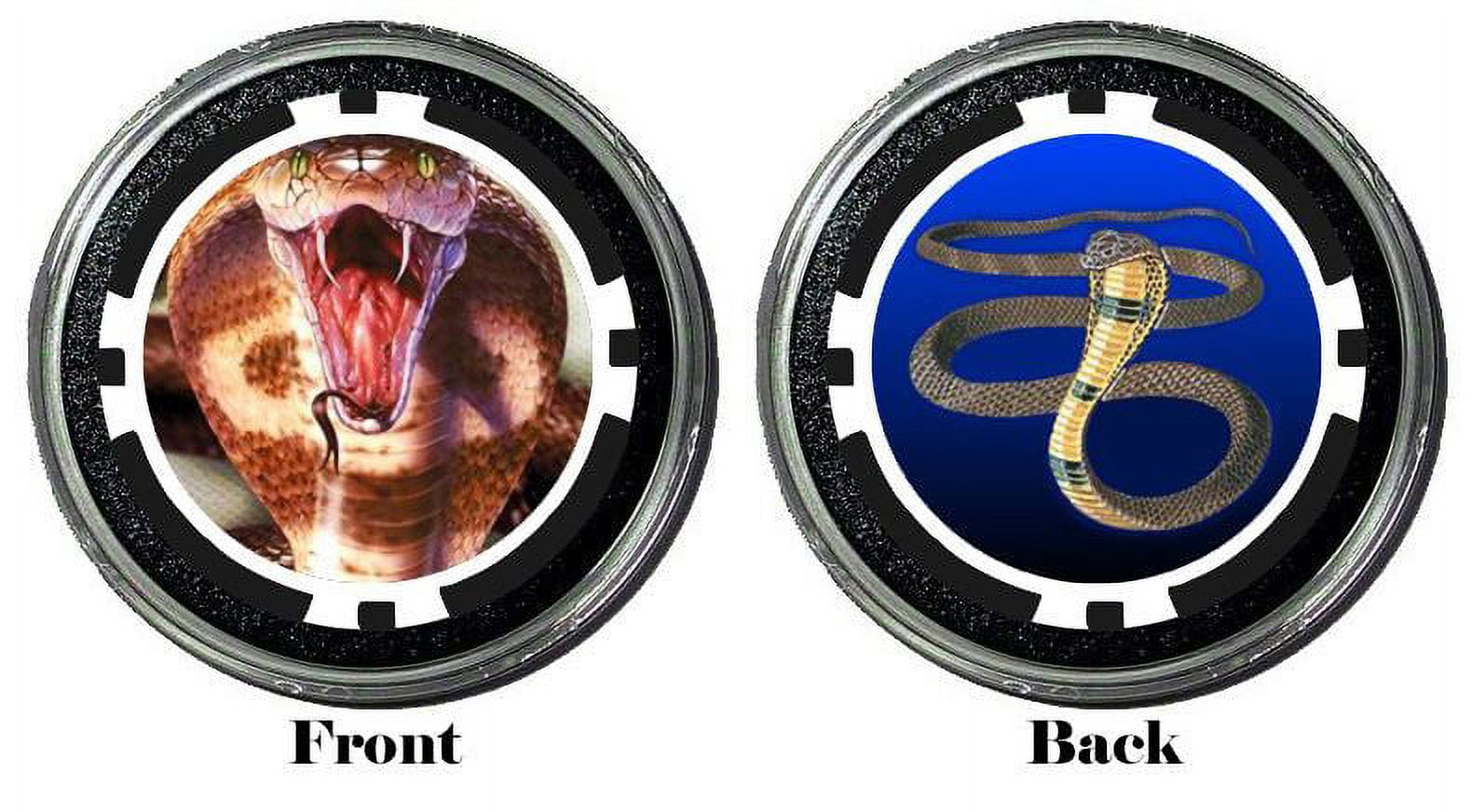 Card Guard - King Cobra Snake Protector Holdem Poker Chip / Card Cover ...