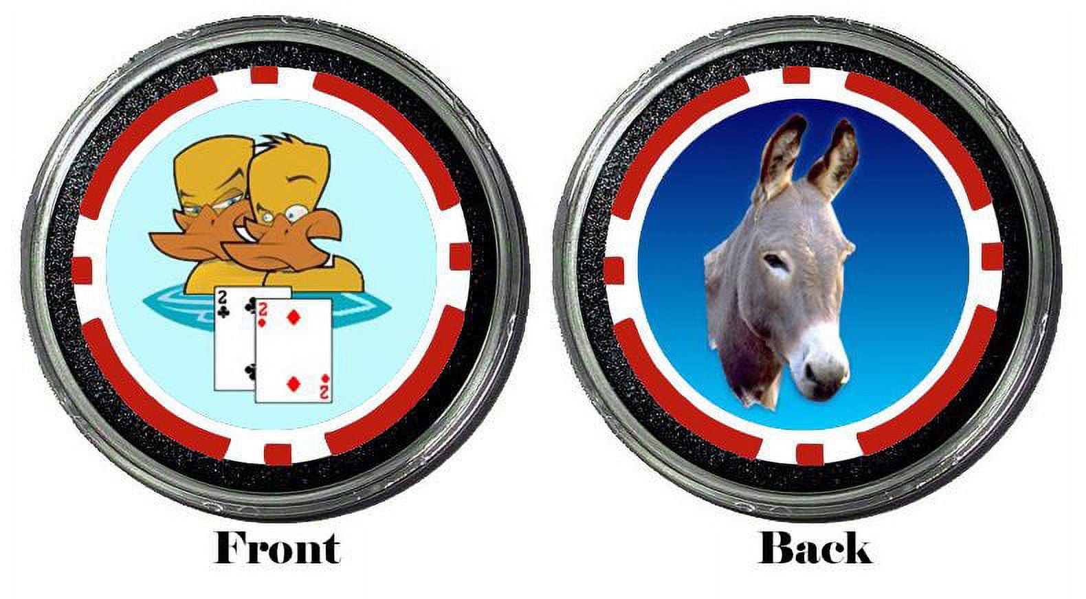 Card Guard - Pocket Twos ~ Ducks Protector Holdem Poker Chip / Card ...