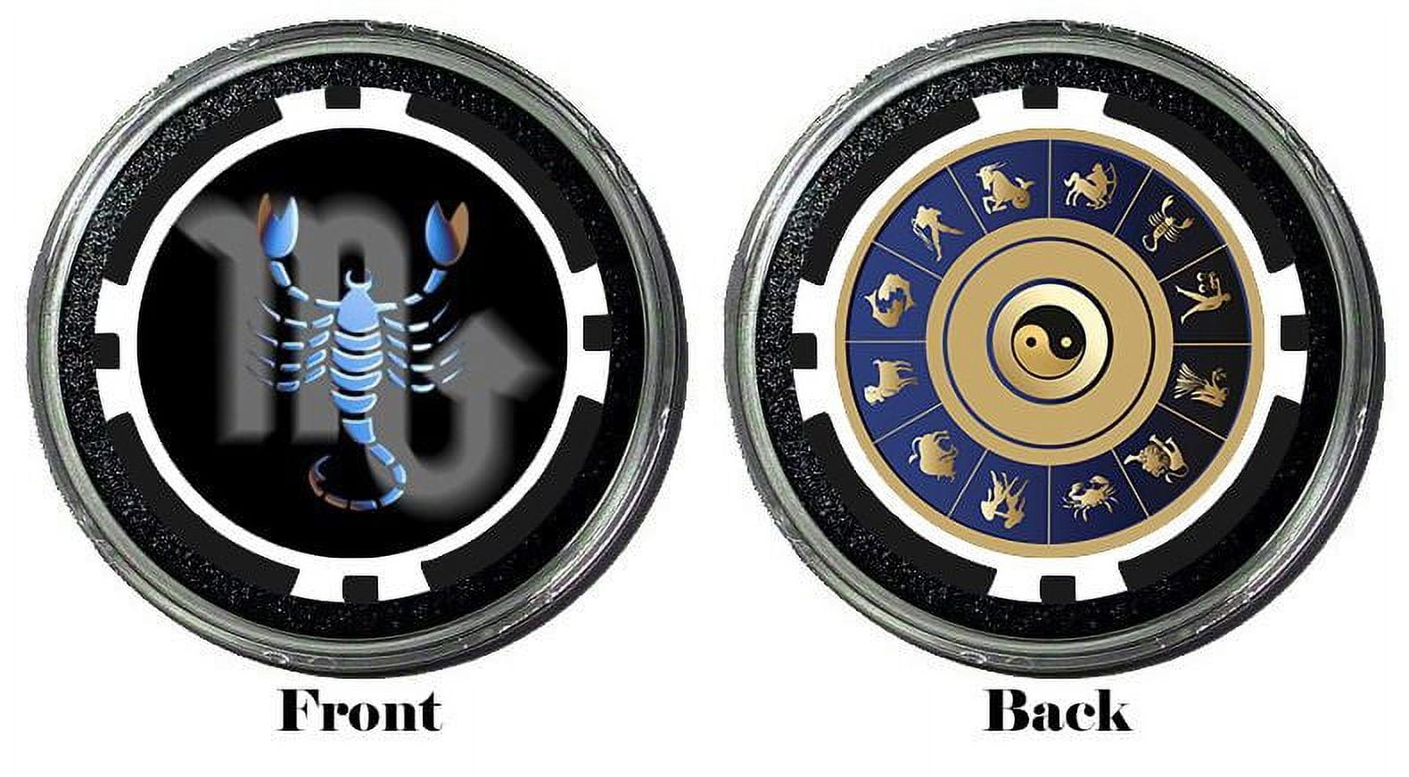 Card Guard - Scorpio Zodiac Sign Protector Holdem Poker Chip / Card ...