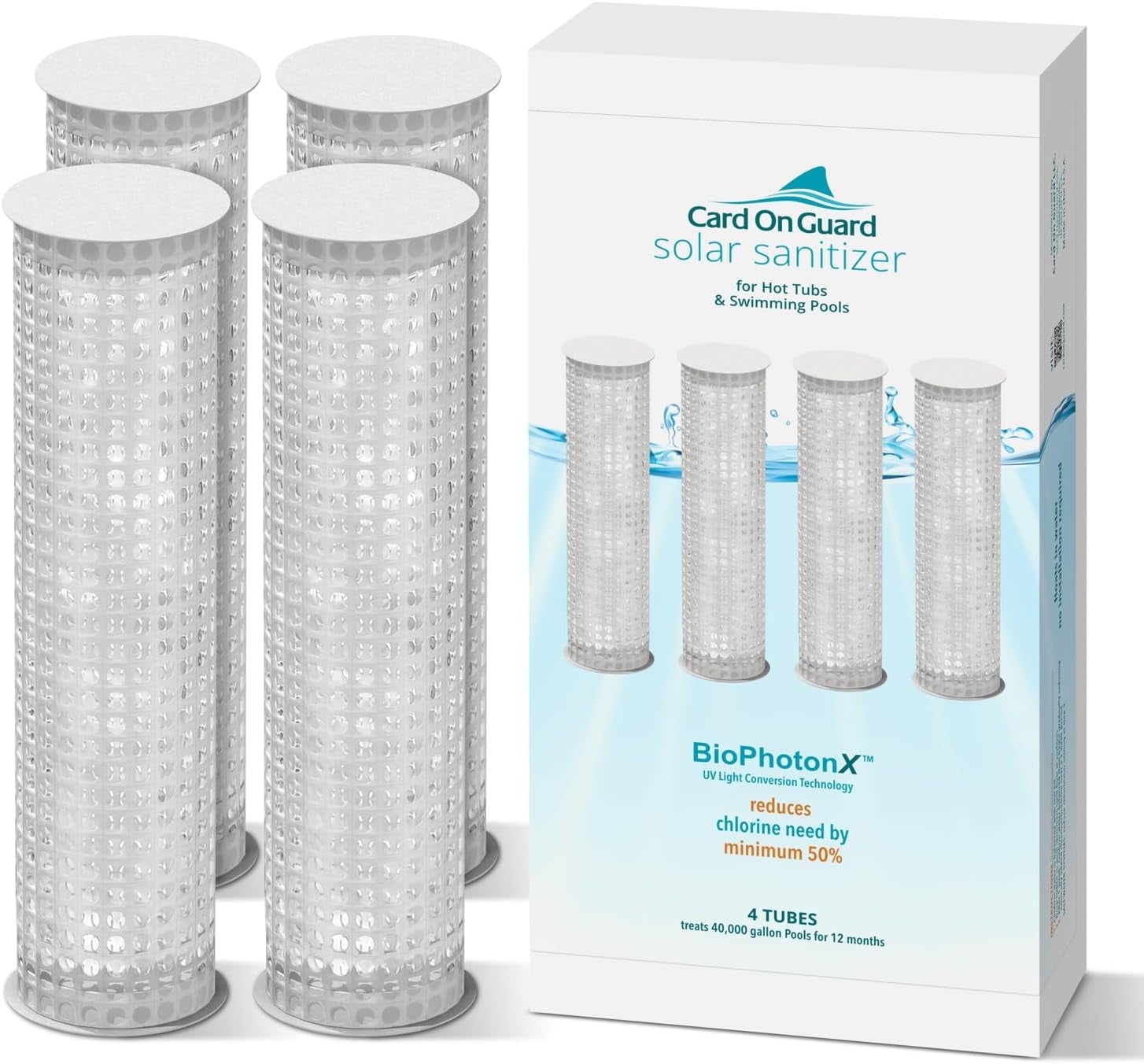 Card on Guard Solar Sanitizer Tube for Swimming Pools up to 40,000 ...