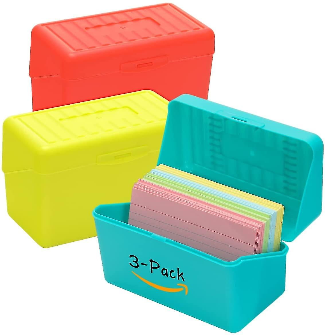 Card Holder 3x5, Index Card Box Organizer Case, 3x5 Flash Note Card ...