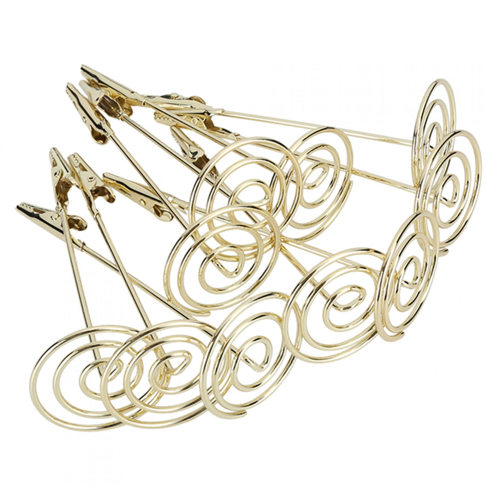 Card Holder, Desktop Business Card Holder Metal Table Cards Clips, For ...