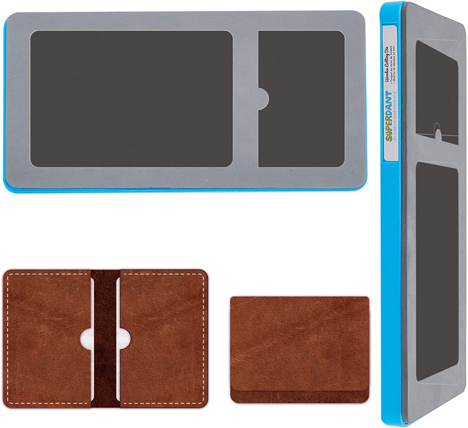 Card Holder Leather Cutting Die Bifold Wallet Embossing Wooden Cutting ...