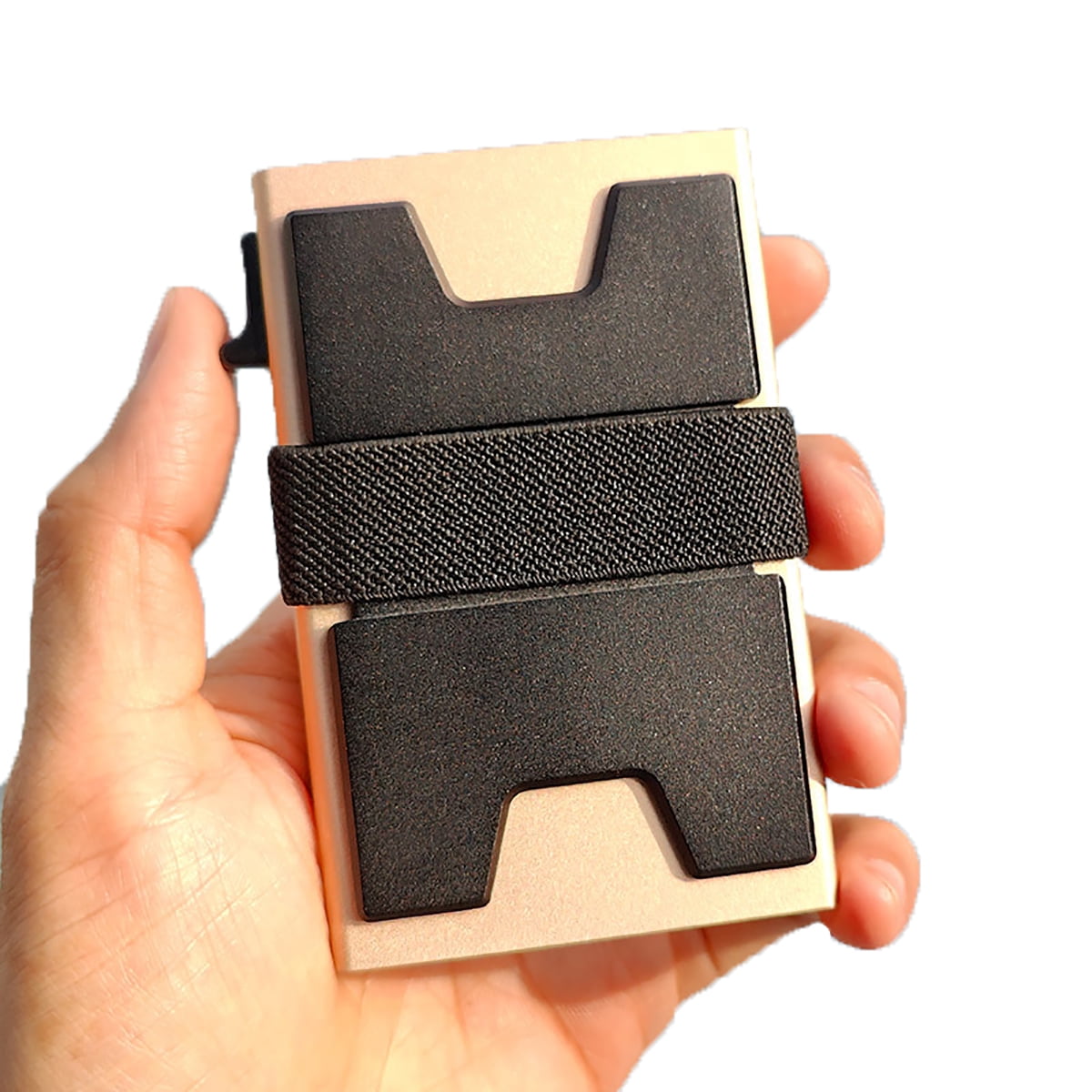 Card Holder Wallet,Men Pop Up Card Case,Slim Aluminum RFID Blocking ...