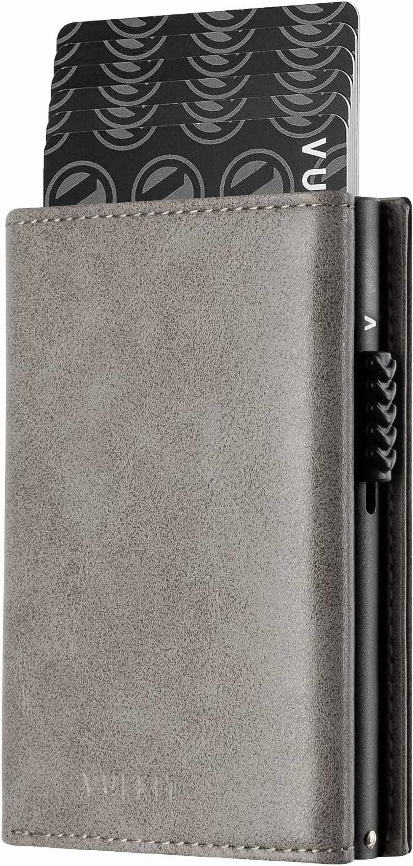 Card Holder Wallet with Pocket Closure Pop Up Cards With ID Window ...