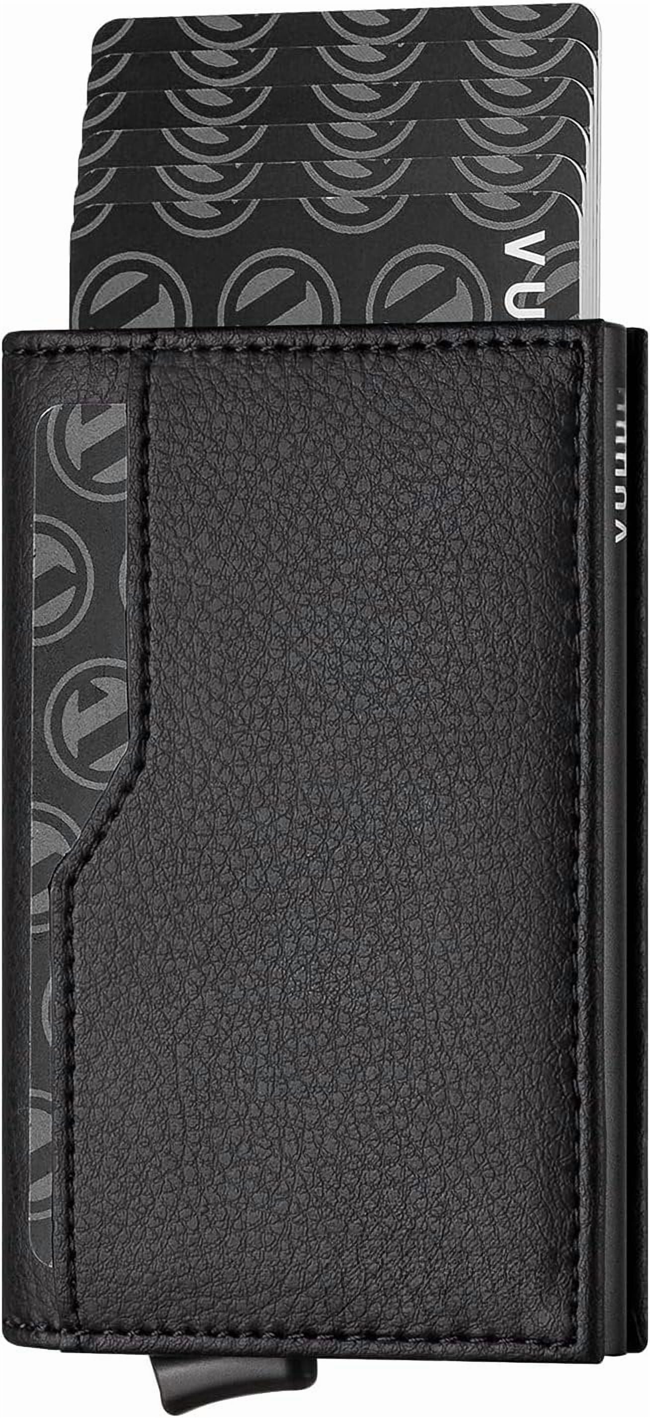 Card Holder Wallet with Double ID Windows RFID Blocking Pop Up Wallet ...